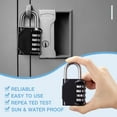 10 Pack Combination Lock Resettable 4 Digit Combination Padlock ...