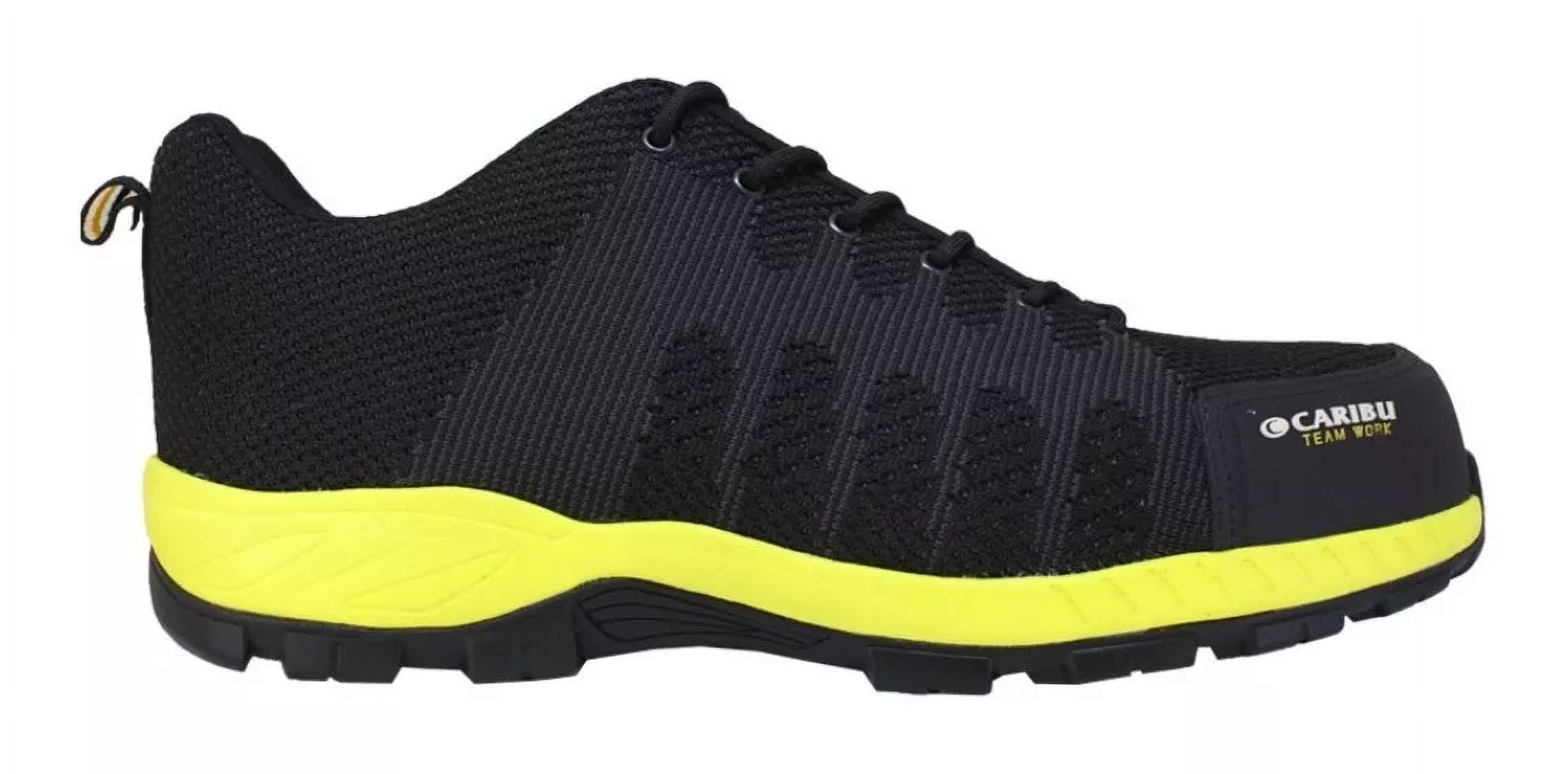 Tenis Choclo Industrial Caribu 325 Negro Amarillo Con Casco | Bodega ...