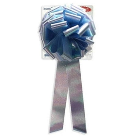 Qualatex 50870 10 in. Pre-Made Bow, Irid Light Blue | Walmart Canada