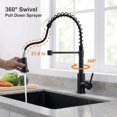 Touchless Spring Pull-Down Kitchen Faucet – Motion Sensor, Dual Spray ...