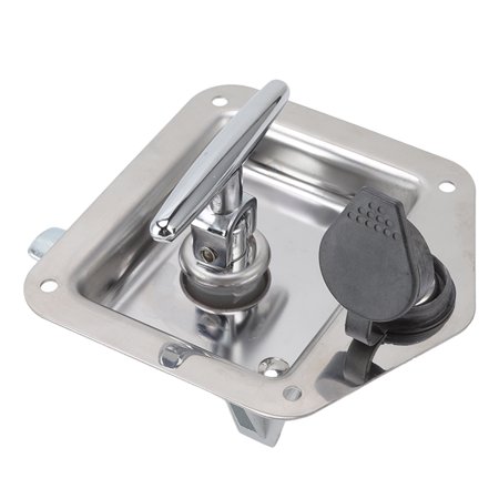 T Handle Latch Stainless Steel Polished Appearance Truck Toolbox Lock ...