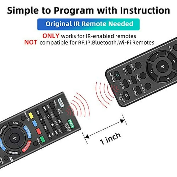 Gvirtue Sony Universal Remote Control for Almost All Sony RM-YD005 RM-YD014 RM-YD018 RM-YD021 RM ...