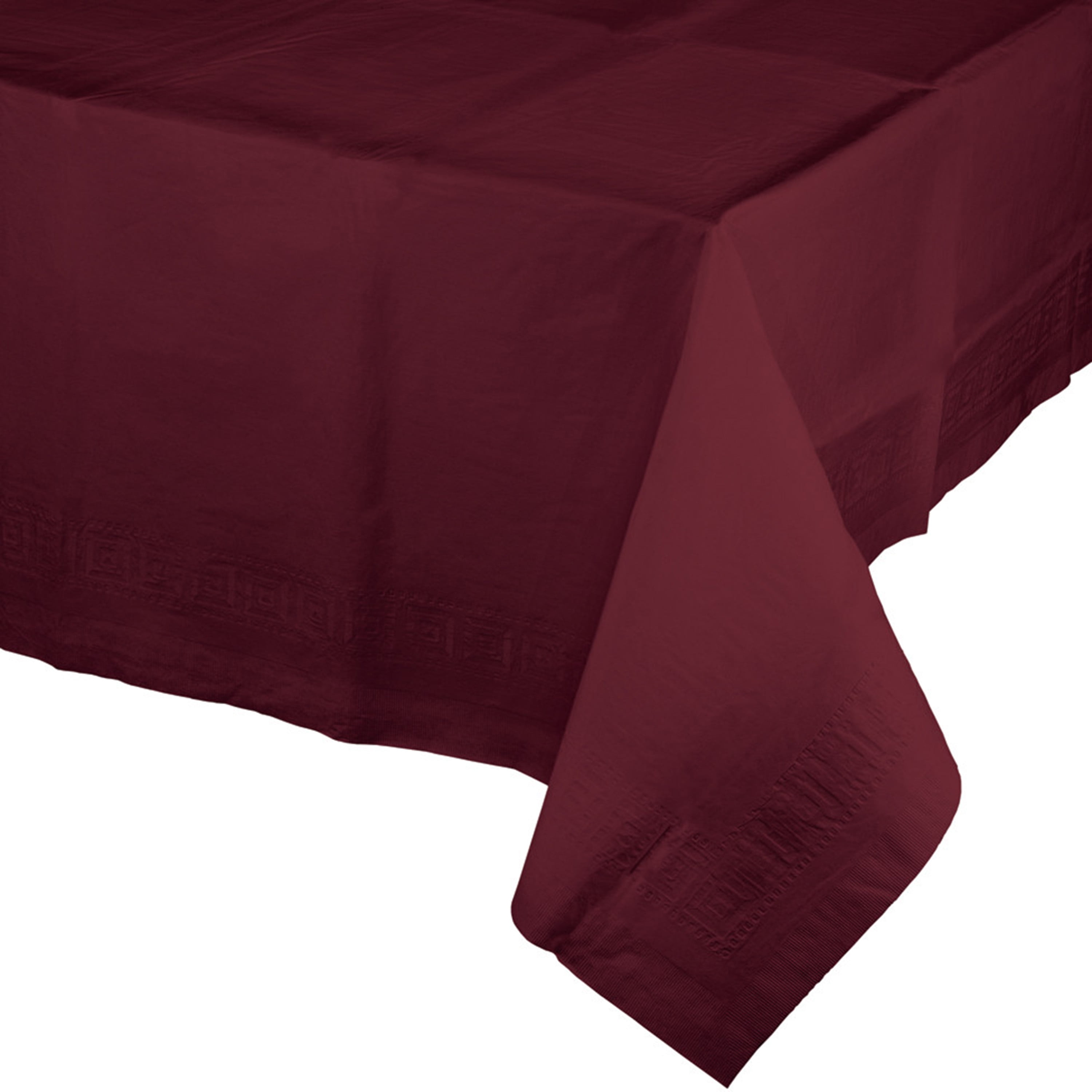 Burgundy Red Paper Tablecloths, 3 Count - Walmart.com
