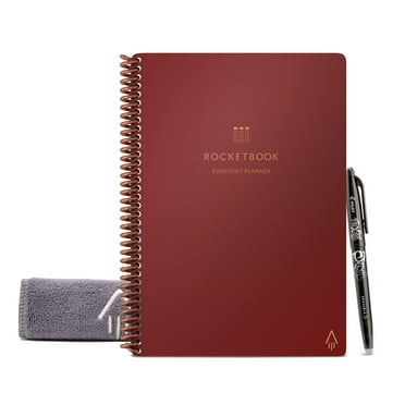 Rocketbook Fusion Smart Reusable Spiral Notebook, Black, Letter Size ...