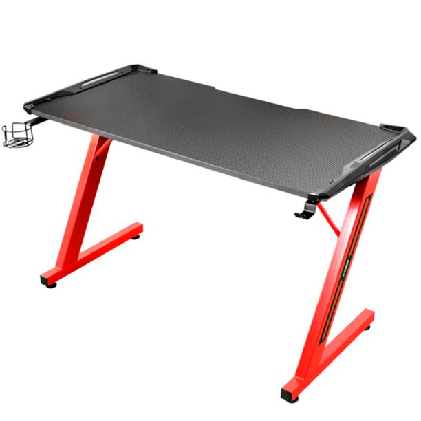 Escritorio Gamer GAMDIAS DAEDALUS E2 Fibra de Carbono Negro/Rojo ...