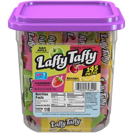 Laffy Taffy Sour Apple, Cherry, Strawberry & Banana Assorted Minis ...