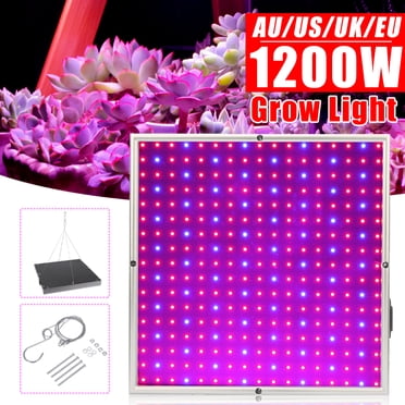 Walfront 1200W LED Plant Grow Lights, Full Spectrum IR UV Plant Panel ...