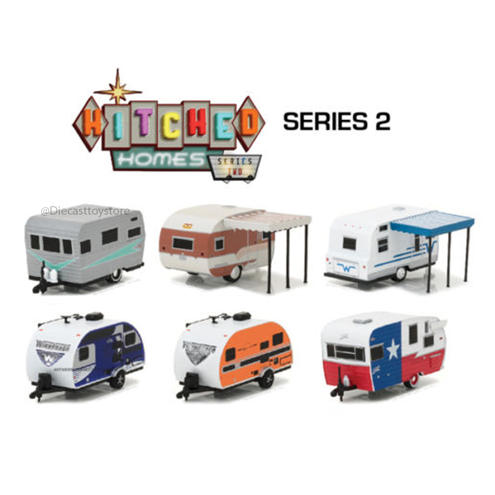 GREENLIGHT 1:64 HITCHED HOMES SERIES 2 - 6 ASSORTMENT DIECAST 6PCS ...