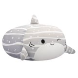Squishmallows Stackables 12 inch Sachie The Grey Striped Whale Shark - Child's Ultra Soft Plush ...