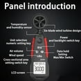 MOMOJIA Handheld Environment Meter Measuring Speed Temperature Moisture ...