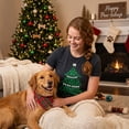 Womens Dog Paw Christmas Tree T shirt Cute Xmas Gift Holiday Puppy ...