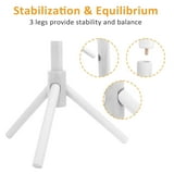 TICKJOY Coat Rack Stand, White Coat Tree with 3 Adjustable Size and 8 ...