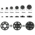 1 Bag/15 Set Invisible Small Plastic Snap Buttons Sew-on Snap Buttons ...
