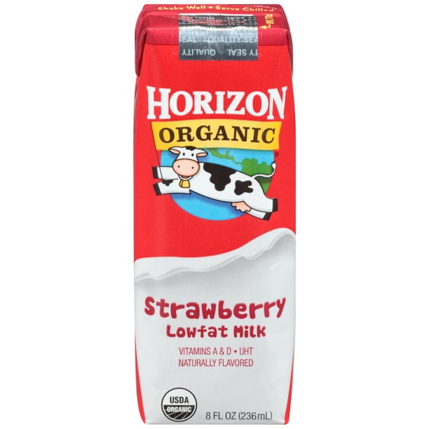 Horizon Organic Low Fat Milk Strawberry, 8 Oz - Walmart.com Horizon Organic Low Fat Milk Strawberry, 8 Oz - Walmart.com