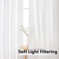 Short Linen Curtain Bedroom Rod Pocket Semi Sheer Burlap Light ...