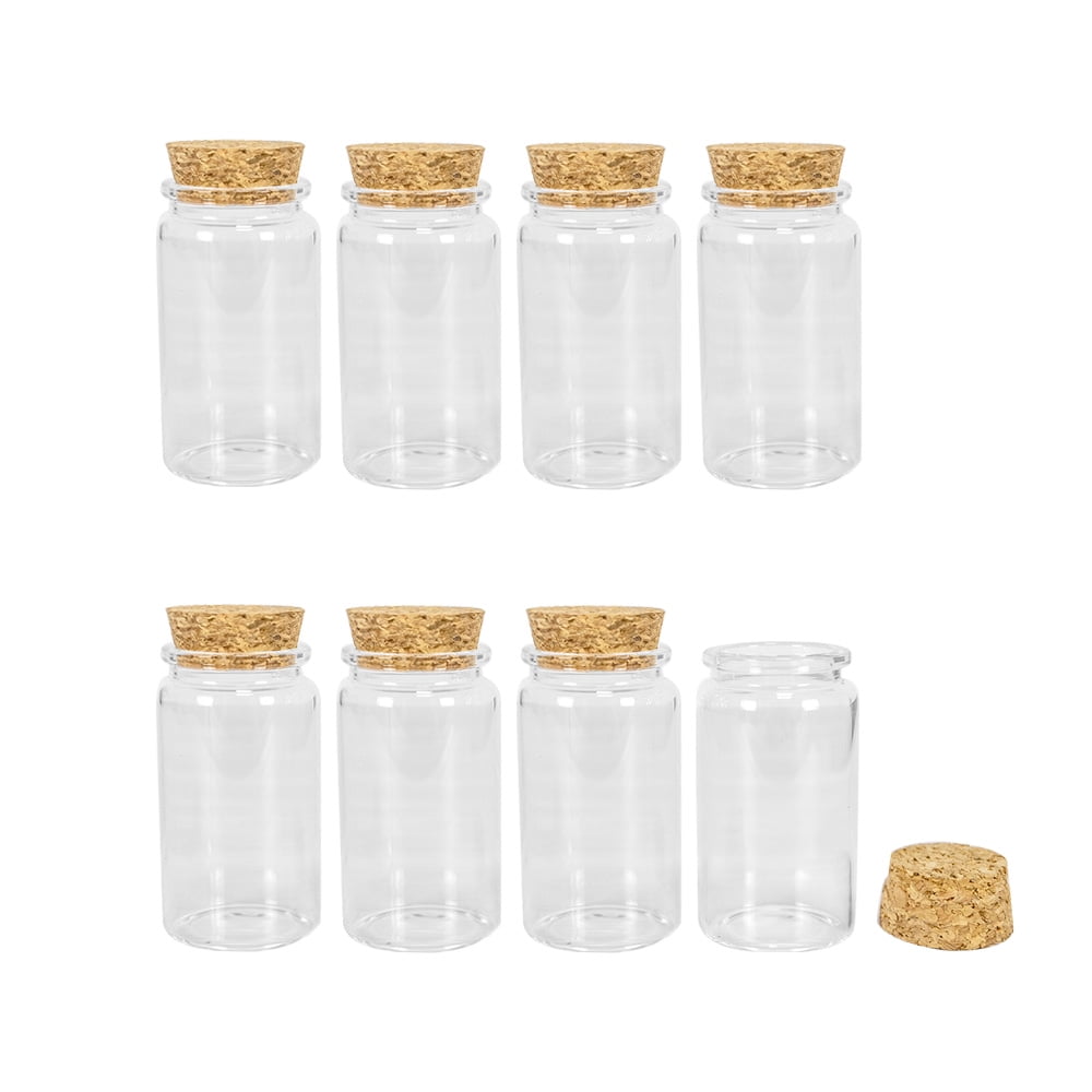 Transparent Glass Bottles With Cork 40ml Clear Glass Bottle Prop Gift ...