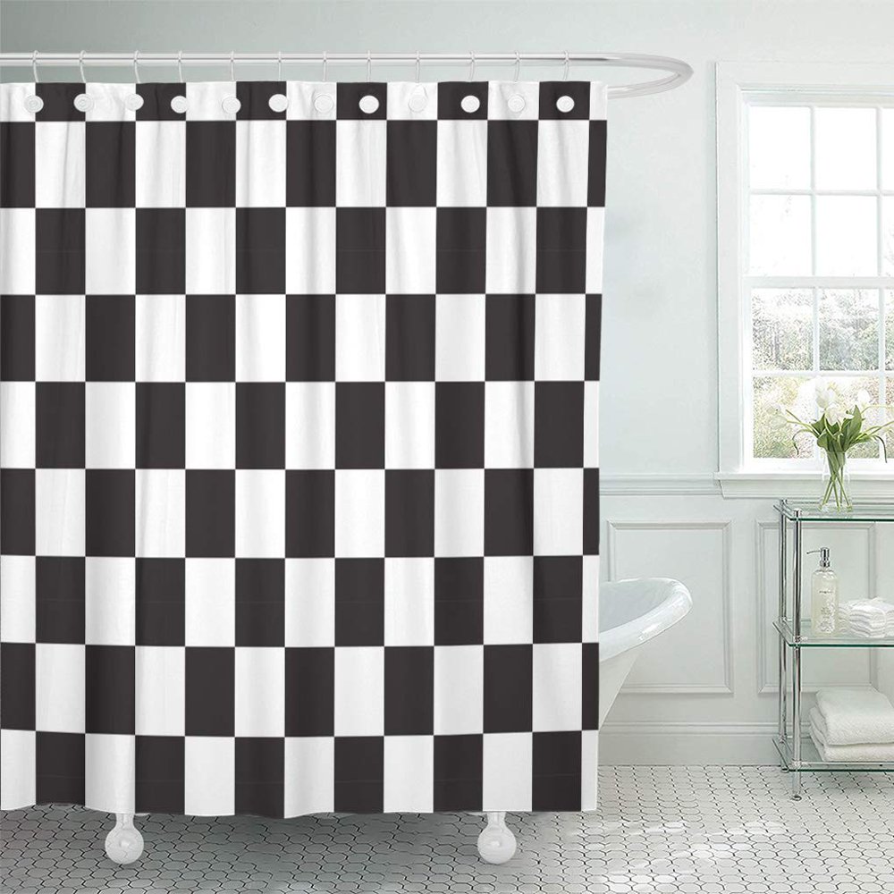 SUTTOM Checker Black and White Racing Checkered Pattern Flag Race ...