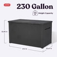 Keter Java 230 Gallon XXL Durable Resin Outdoor Storage Deck Box Ideal ...