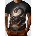 3D summer new scorpion pattern short-sleeved digital printing design T ...