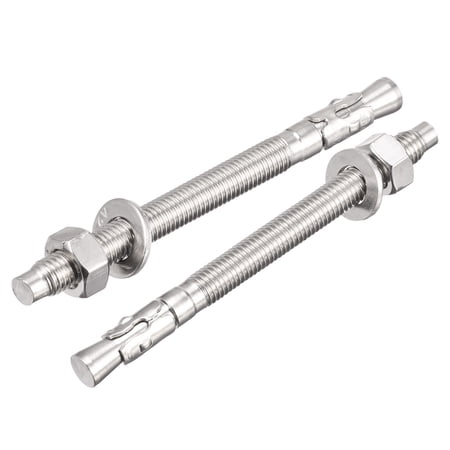 M12x150mm Expansion Bolt 304 Stainless Steel Polishing 2 Pack | Walmart ...