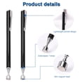 2PcsMagnetic Telescoping Pick-Up Tool with Pocket Clip 3 Lb Extendable ...