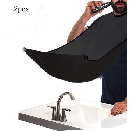 Beard Apron Catcher, Beard Towel Shave Apron Beard Trimmer Bib, 2 Piece ...