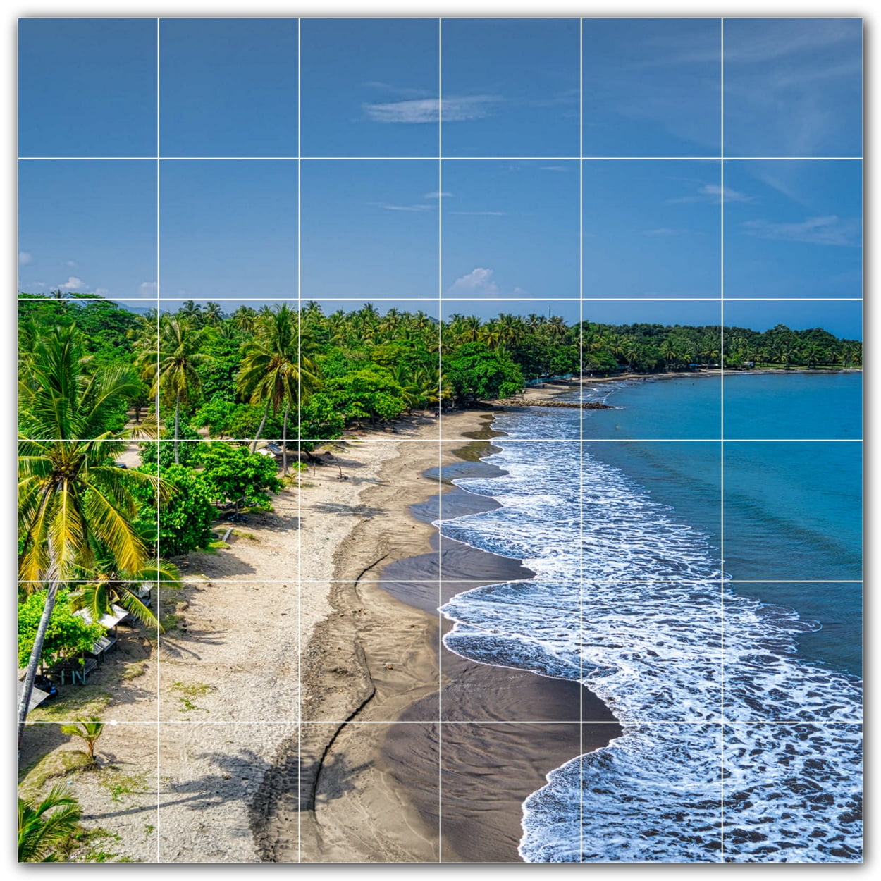 Picture-Tiles.com: Beach Ceramic Tile Wall Mural WAL500095-66XL. 72"W x ...