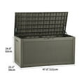 Dextrus 100 Gallon Outdoor Deck Box,Weatherproof Resin Storage Box ...