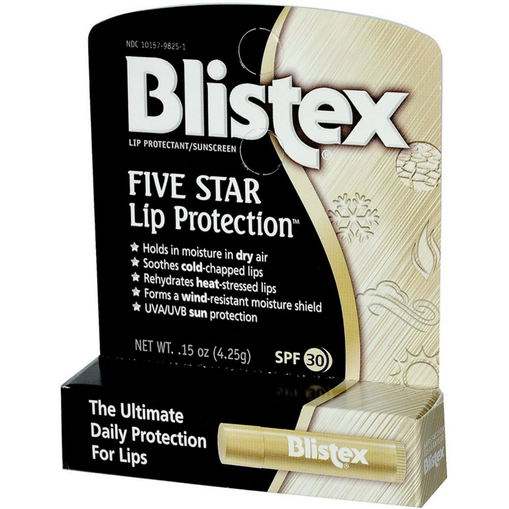 4 Pack - Blistex Five Star Lip Protection SPF 30 0.15 oz - Walmart.com ...