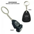 Responder Medical Alert ID Keychain. Waterproof, Hypoallergenic ...