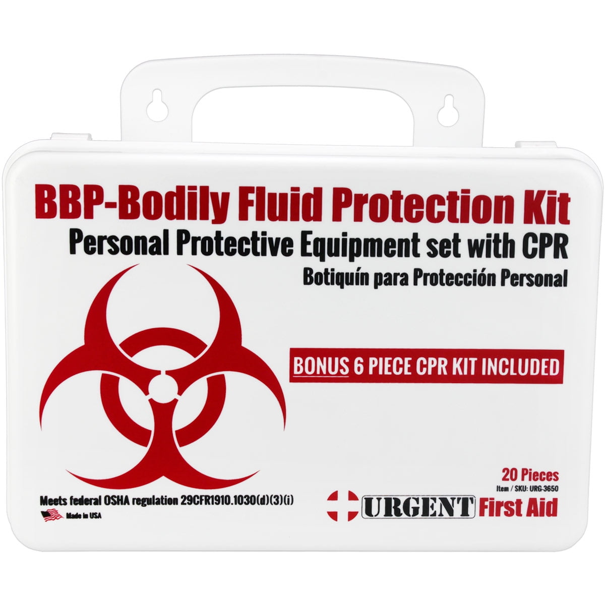 Buy 20 Piece OSHA Personal Protection and Bloodborne Pathogen Kit with ...