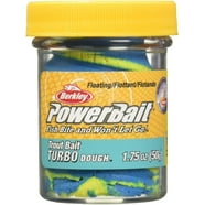 Berkley PowerBait Natural Glitter Trout Dough Bait Garlic Scent/Flavor ...