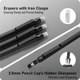 Four Candies, Metal Mechanical Pencil Set, 0.5mm, Black - Walmart.com