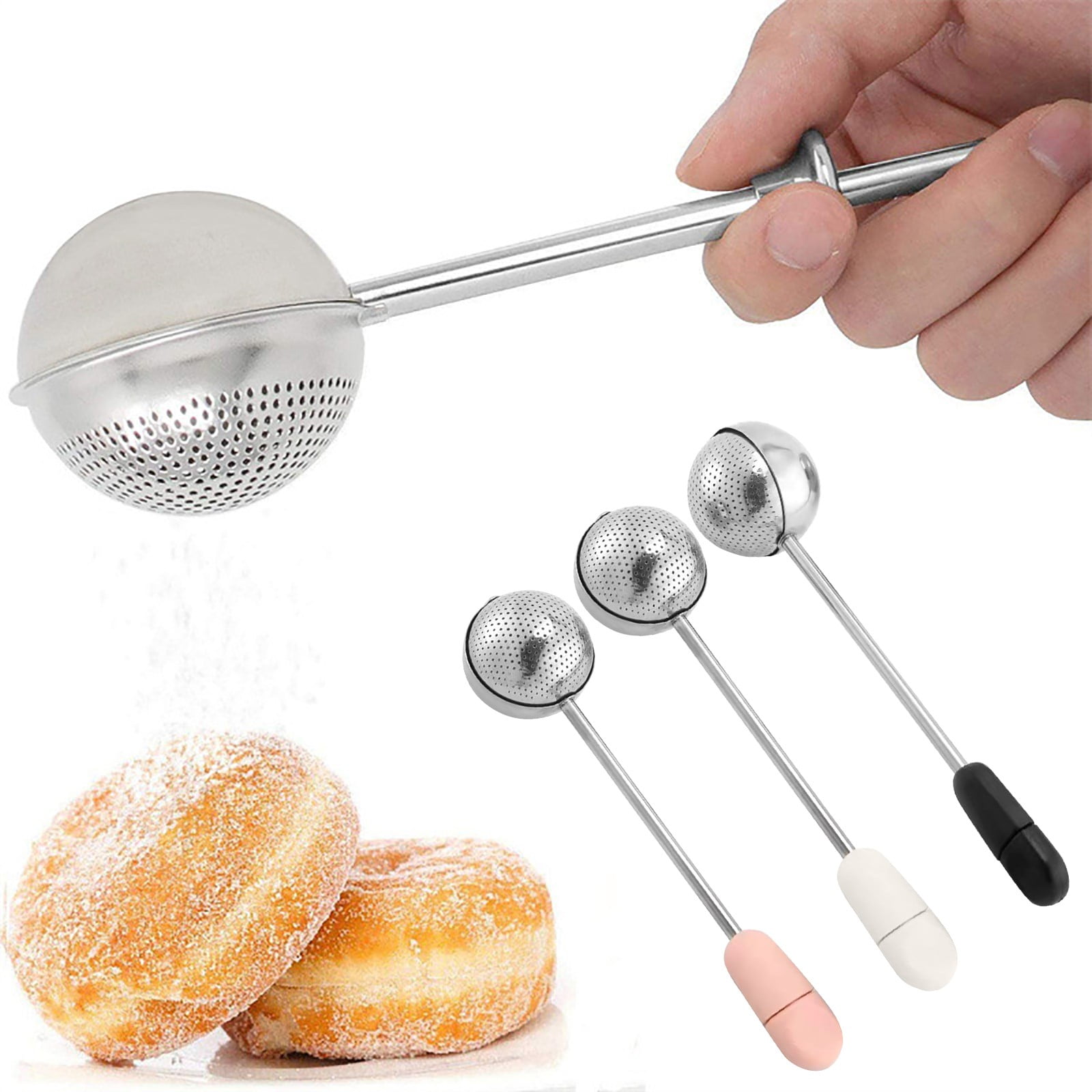 WNG One-Face Stainless Steel Duster Strainer One-Handed Operation ...