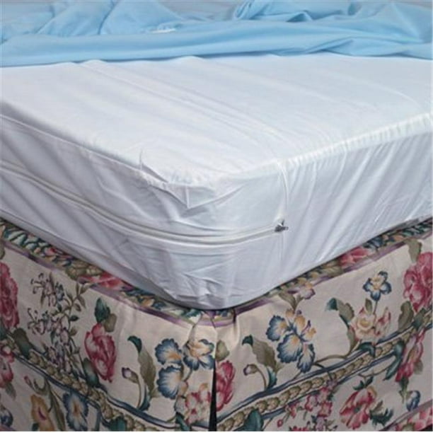 Full Zippered Plastic Mattress Protector for Home Beds - Walmart.com ...