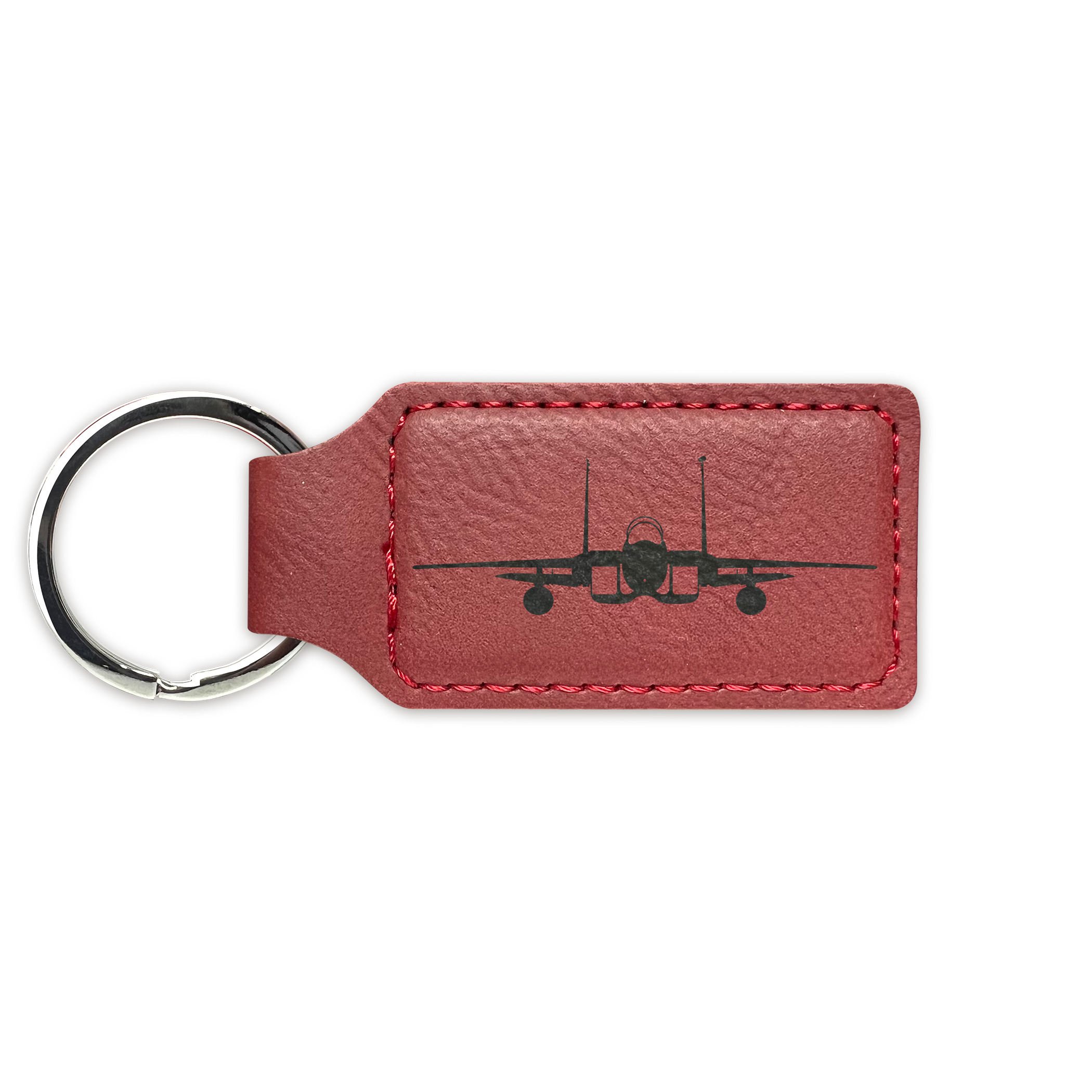 F-15 Eagle Keychain Leatherette Rectangle - Laser Engraved - Many ...