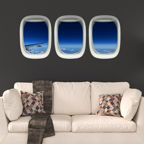 VWAQ Plane Window Decals, Airplane Wing Aviation Stickers Wall Art Home ...