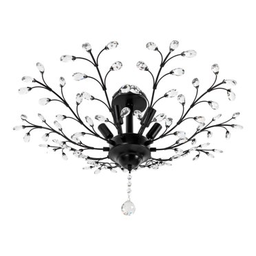 Ketalin Black Crystal Square Pendant - Walmart.com