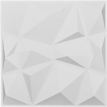 Art3d White Decorative 3D Wall Panels PVC 11.8x11.8 Pack of 33 Tiles ...