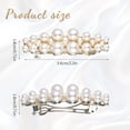 2 count Short Barrettes for Women,Classic Small Hair Clips Bridal Hair ...