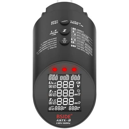 Bmatwk Circuit Analyzer, Professional Wiring Status Tester, Line ...