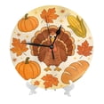 9.84in Round Wall Clock Frameless No Glass Silent Non-Ticking Pvc Board ...
