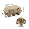 KOHAND 50 Pack Half Dozen Egg Carton, 6 Count Paper Pulp Egg Cartons ...