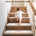 Bullnose Stair Treads for Wooden Steps, Non Slip Carpet Indoor Runner ...