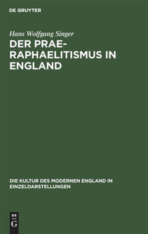 Pre-Owned Die Kultur Des Modernen England in Einze Der Prae ...