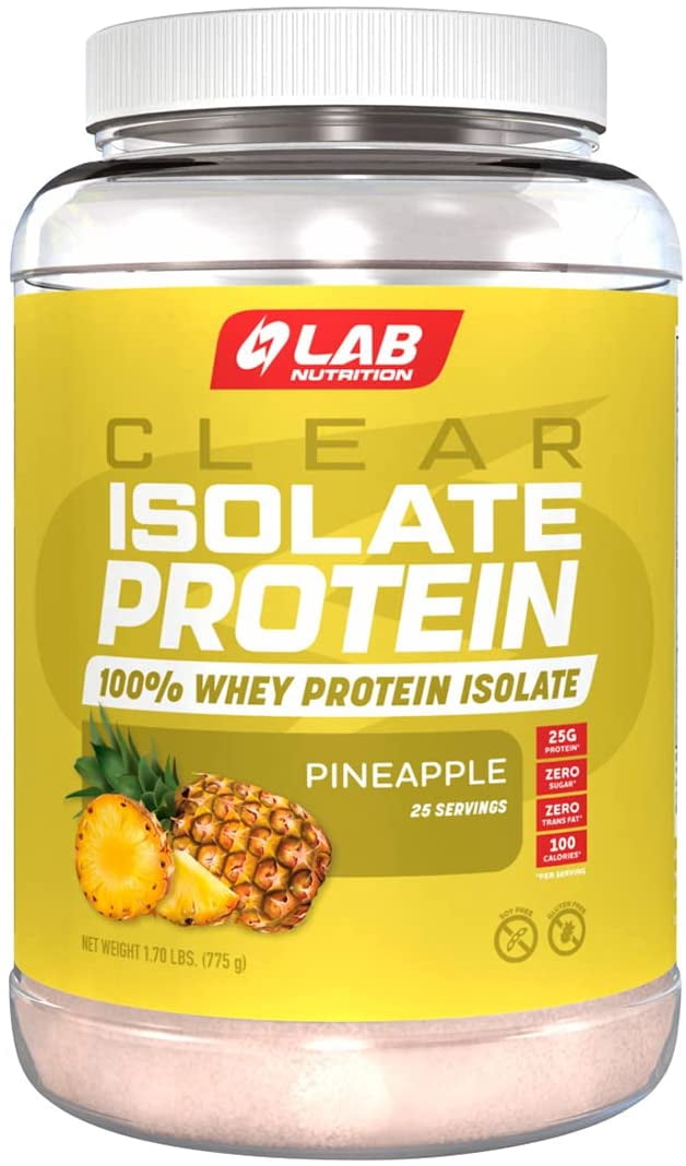 Lab Nutrition Advance Clear Isolate Protein, 100% Whey Protein Powder ...