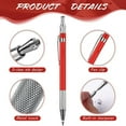 Welders Pencil, Mechanical Metal Marker Silver Pen with Built-in ...
