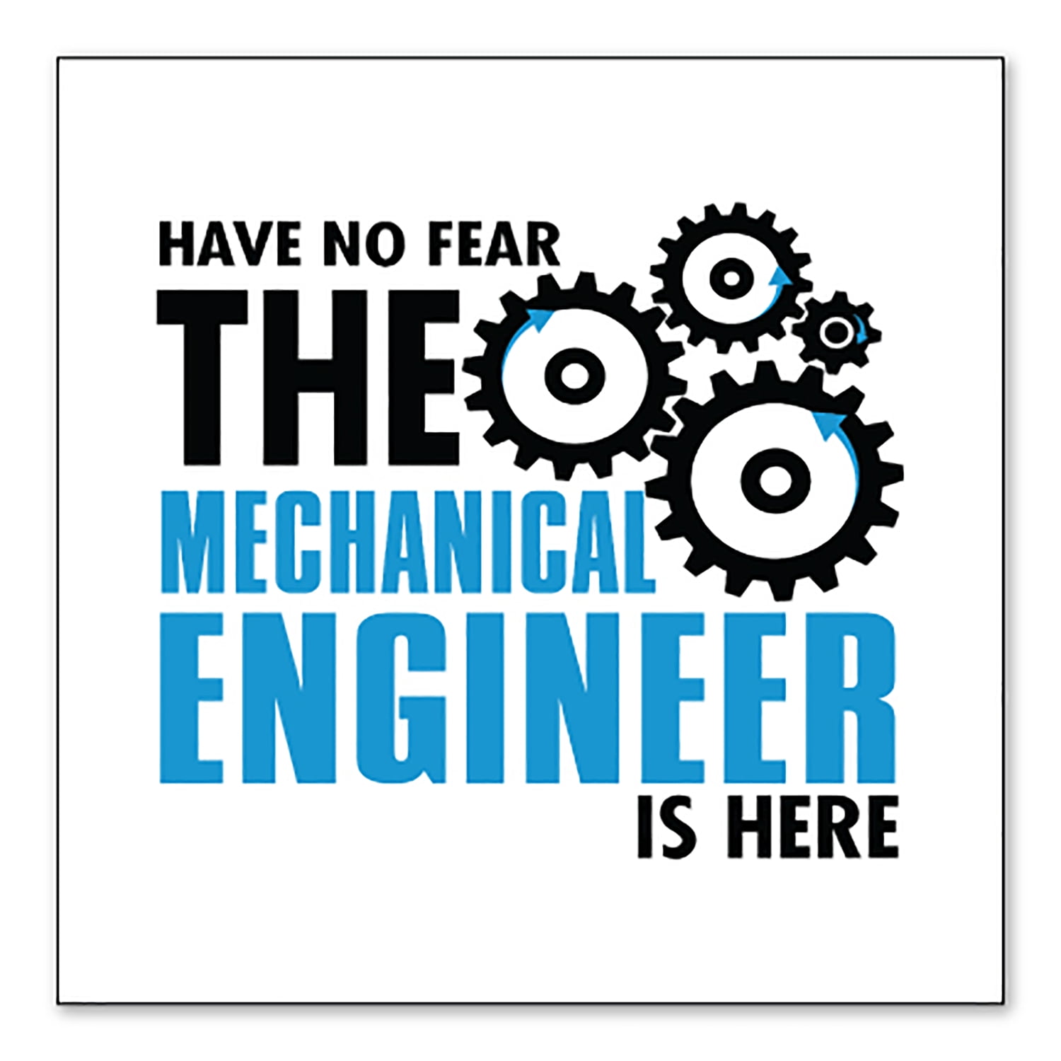 DistinctInk Custom Bumper Sticker - 8" x 8" Decorative Decal - White ...