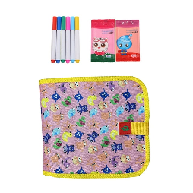 HILABEE Erasable Doodle Book Set Kids Drawing Writing Board for Car ...