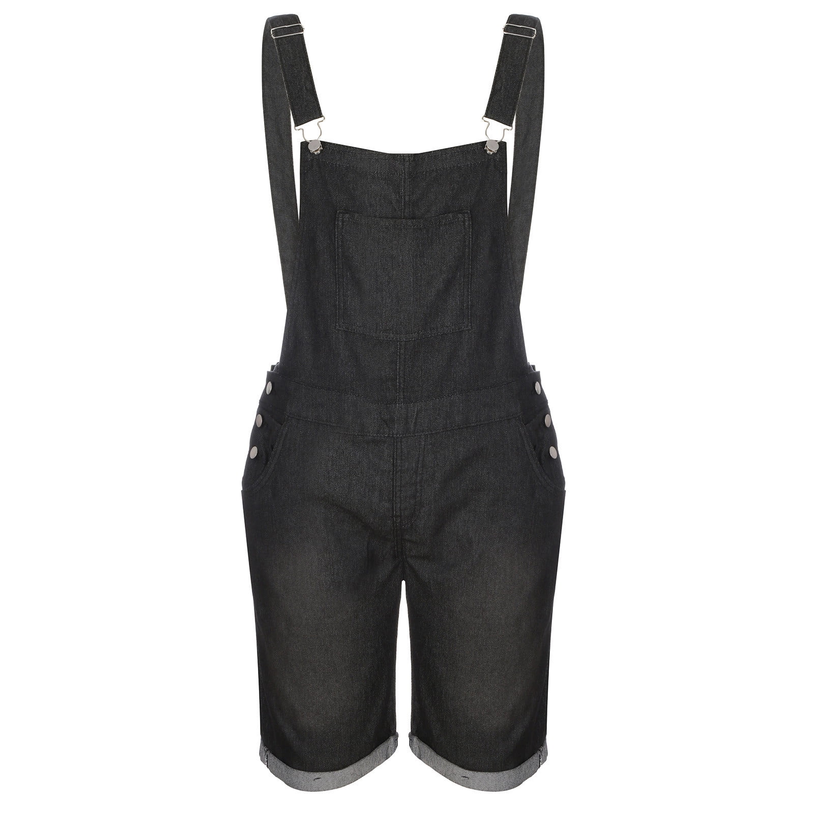 SOOMLON Casual Denim Overalls for Men Pocket Casual Shorts Denim Shorts ...
